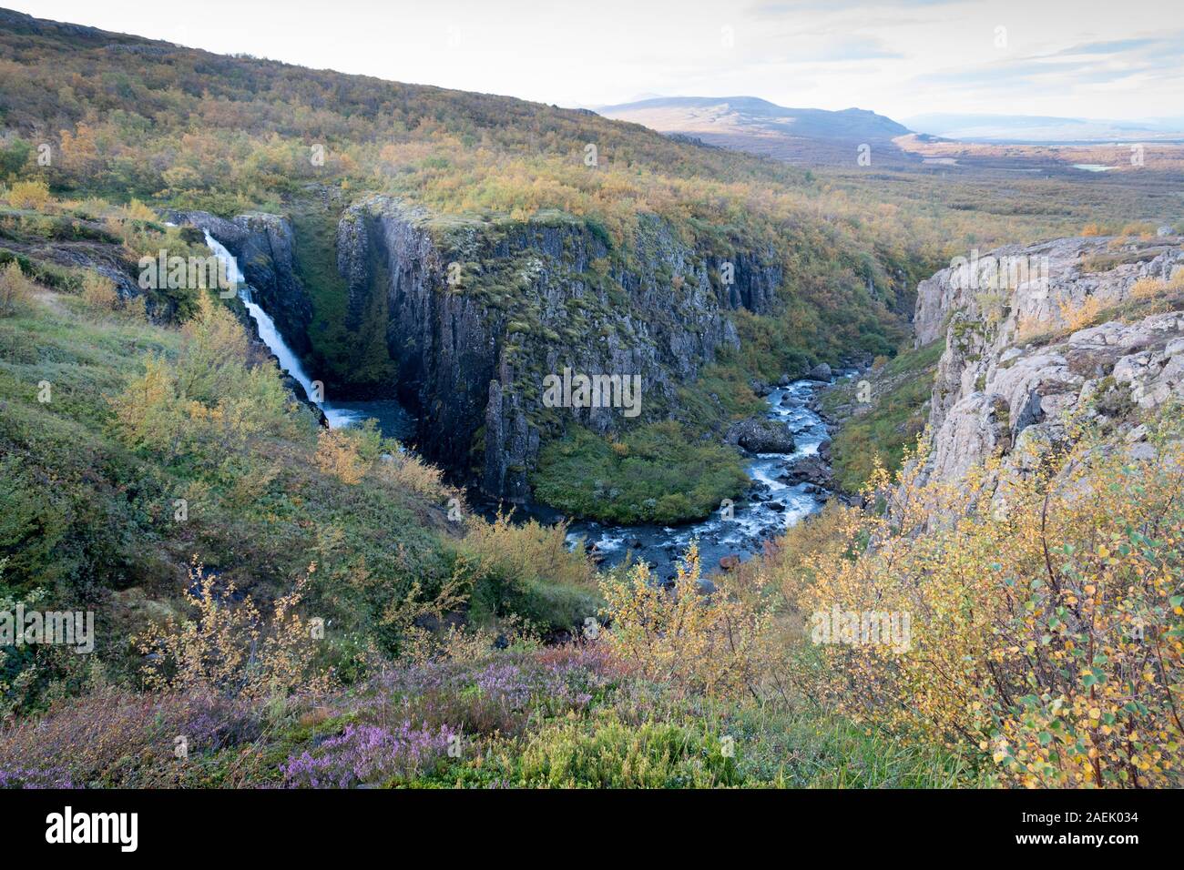 Fardagafoss waterfall near Egilsstaðir, Iceland Stock Photo - Alamy
