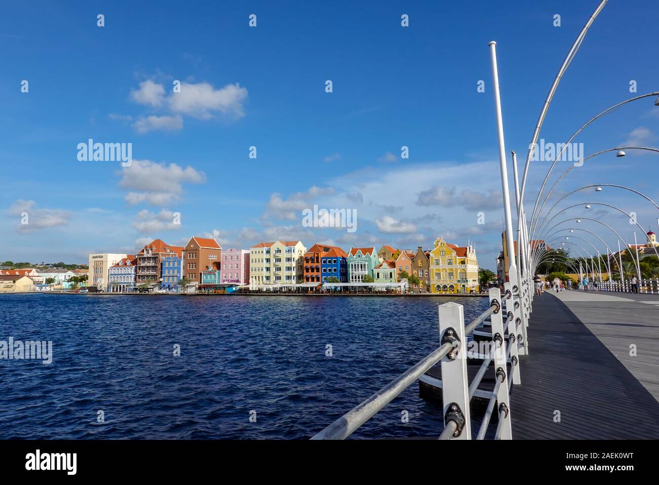 Curacao-11/3/19: Famous pastel colored architecture and the Queen Emma ...