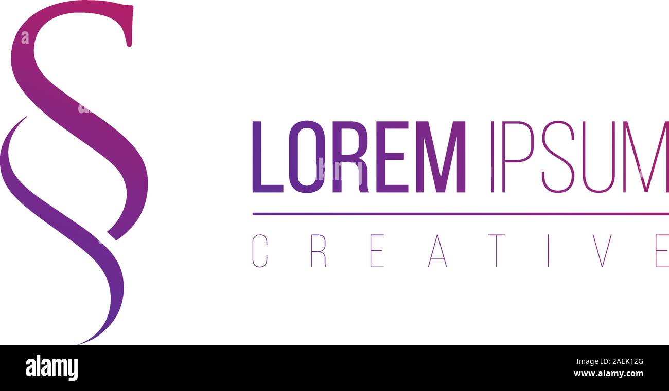 SS Modern Letter Logo Design, business identity concept. Stock Vector ...