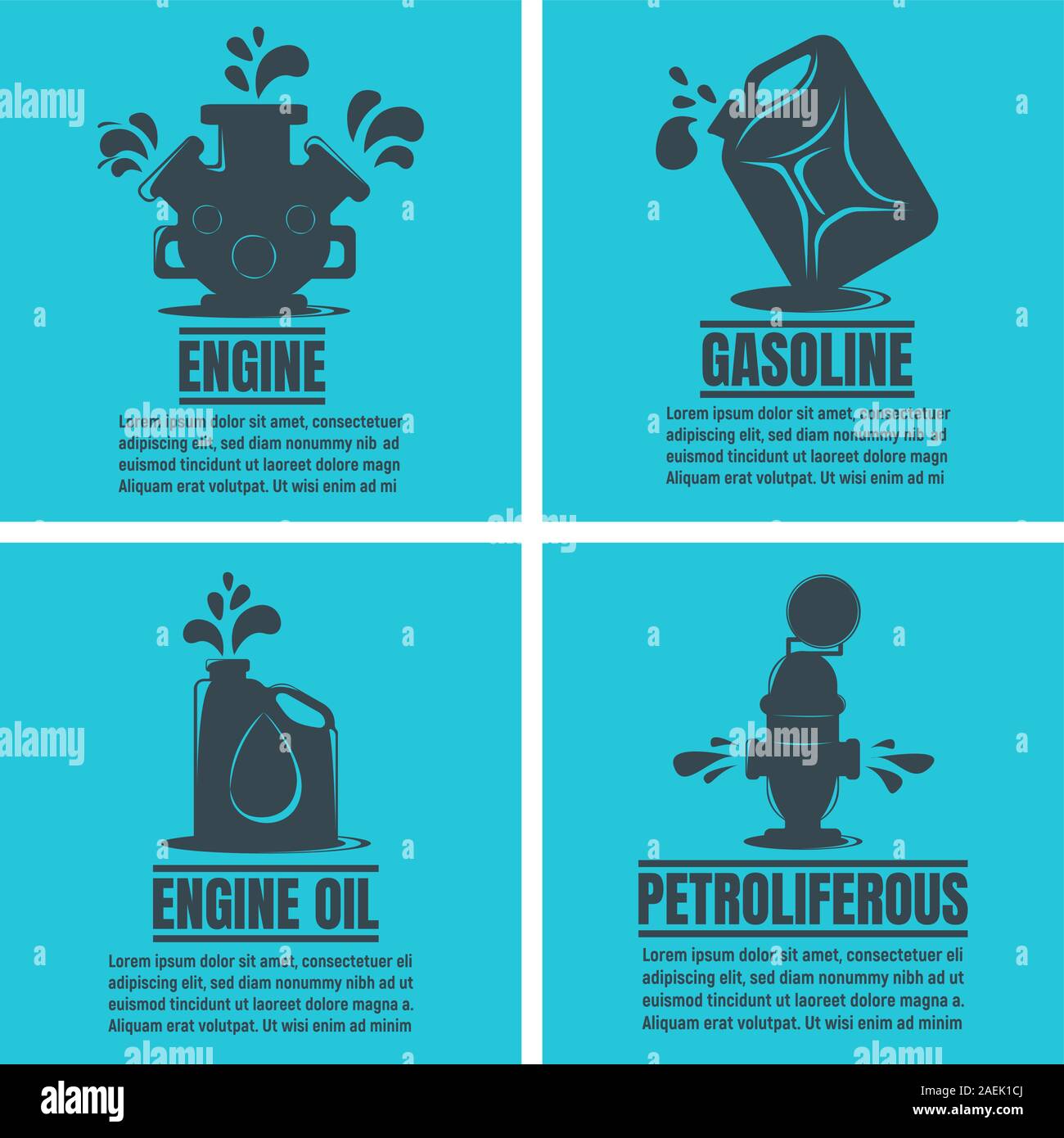 Banners of Oil Business. Oil Development and Extraction Flyer. Gasoline ...