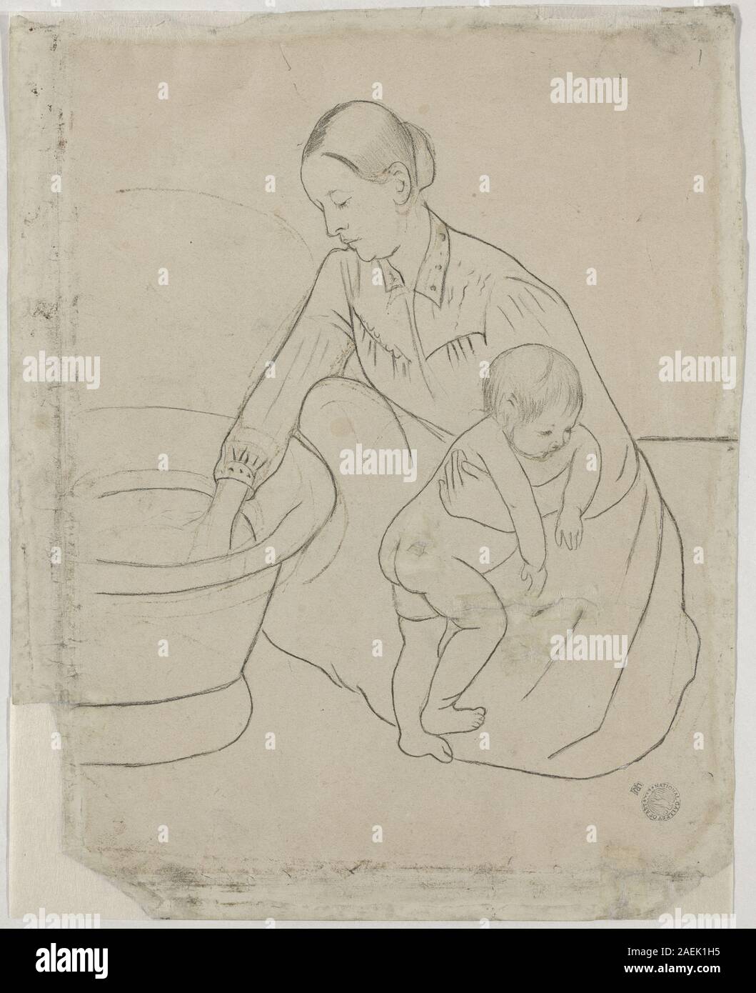 Mary Cassatt, The Bath (verso), 1890-1891 The Bath [verso]; 1890-1891 ...