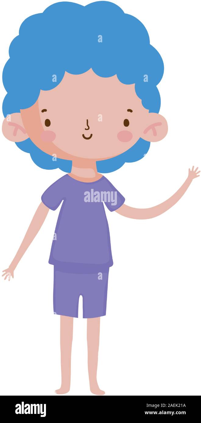 cute little boy cartoon character design vector illustration Stock ...
