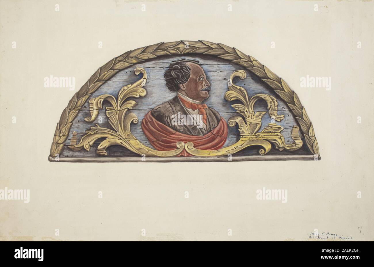 Mary E Humes, Stern Board from Ship John Penrose, c 1939 Stern Board ...