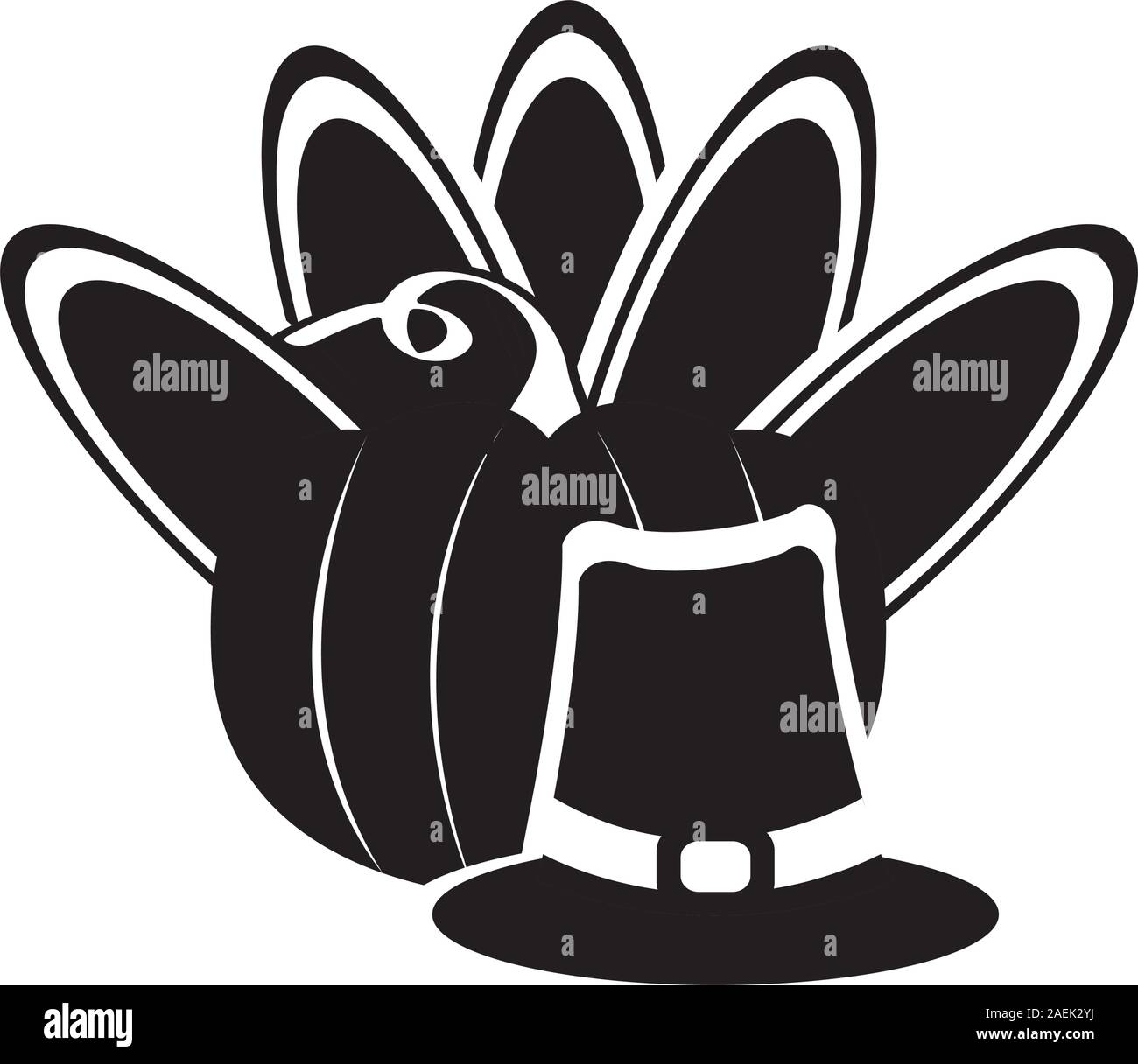 Pilgrim hat silhouette hi-res stock photography and images - Alamy