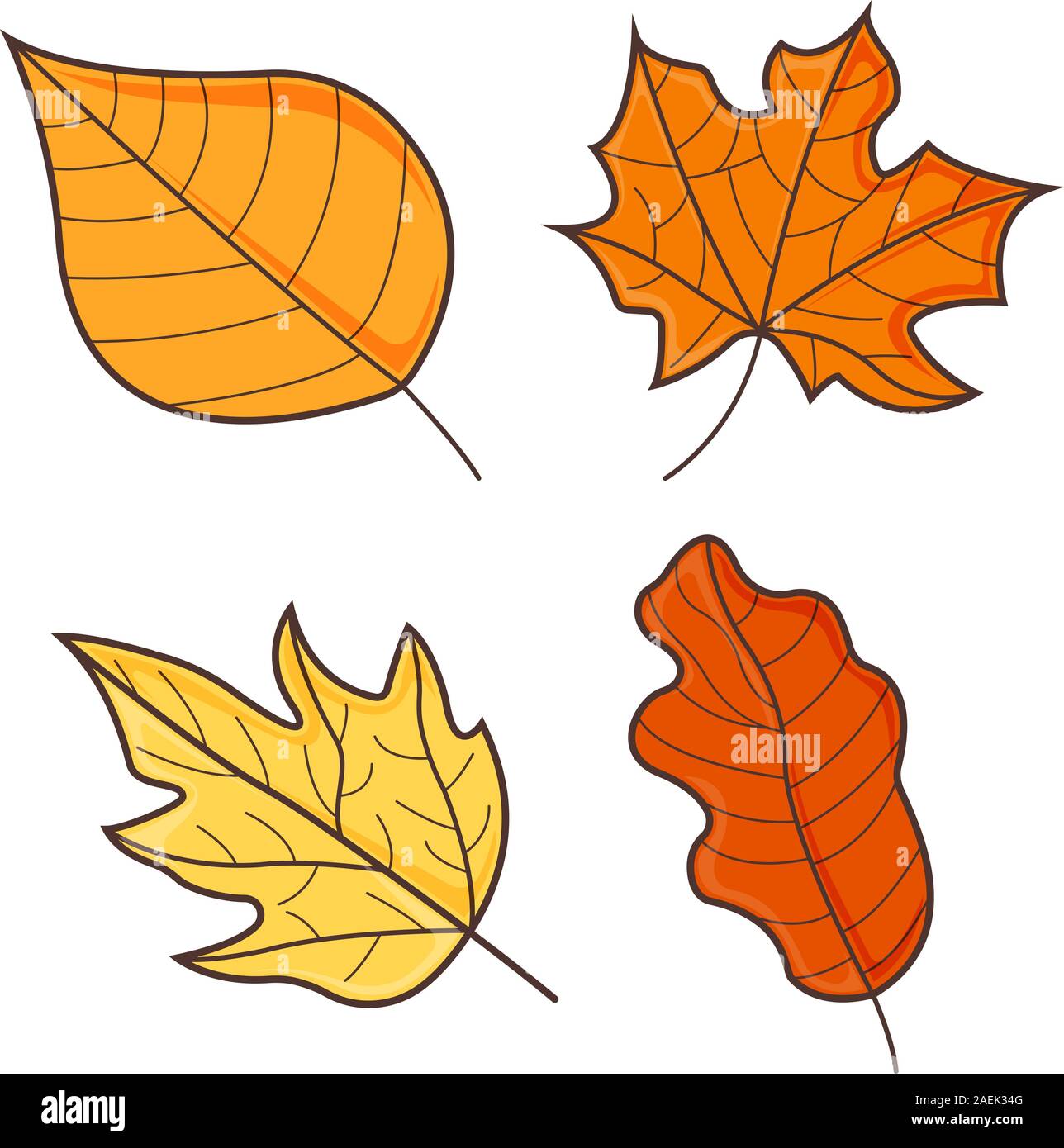 Fall Leaves Cartoon