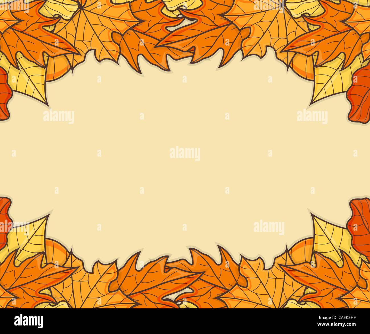 Cartoon Fall Leaves Wallpaper