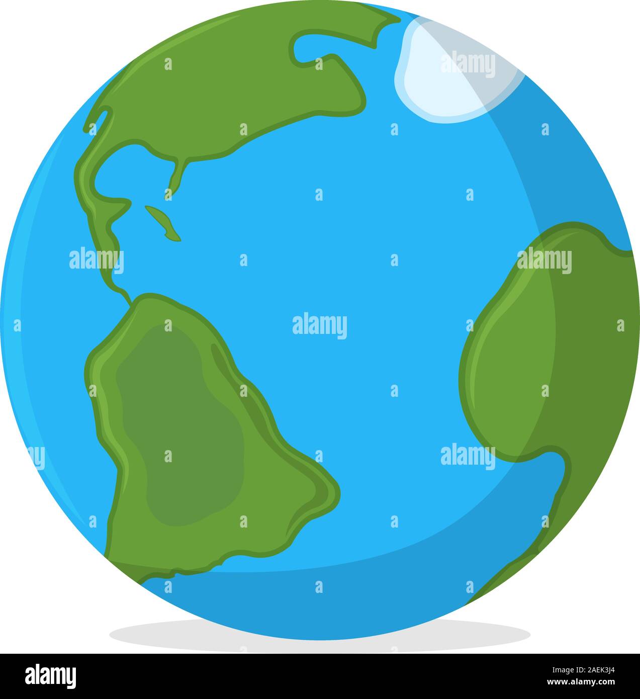 Earth Icon. Symbol, Icon and Badge. Cartoon Vector illustration Stock ...