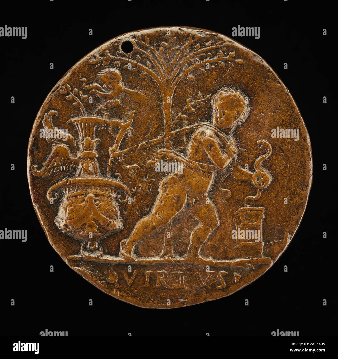 Allegorical Scene (obverse), by Master ISA, depicts figures ...