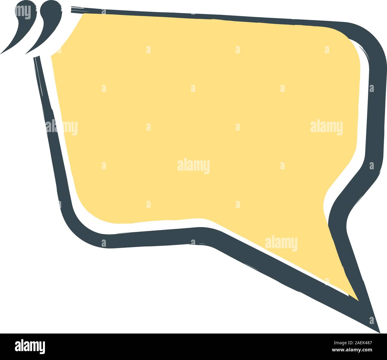 Quote Blank Icon and Label on White Background in Box. Template for ...