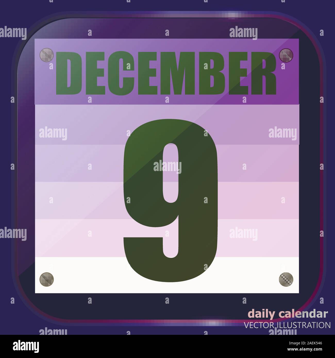 Number 9 calendar hi-res stock photography and images - Alamy