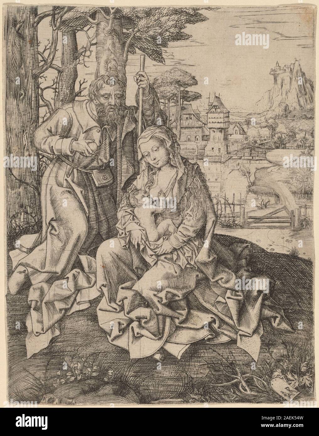 Master NAR, The Holy Family in a Landscape, 16th century The Holy ...