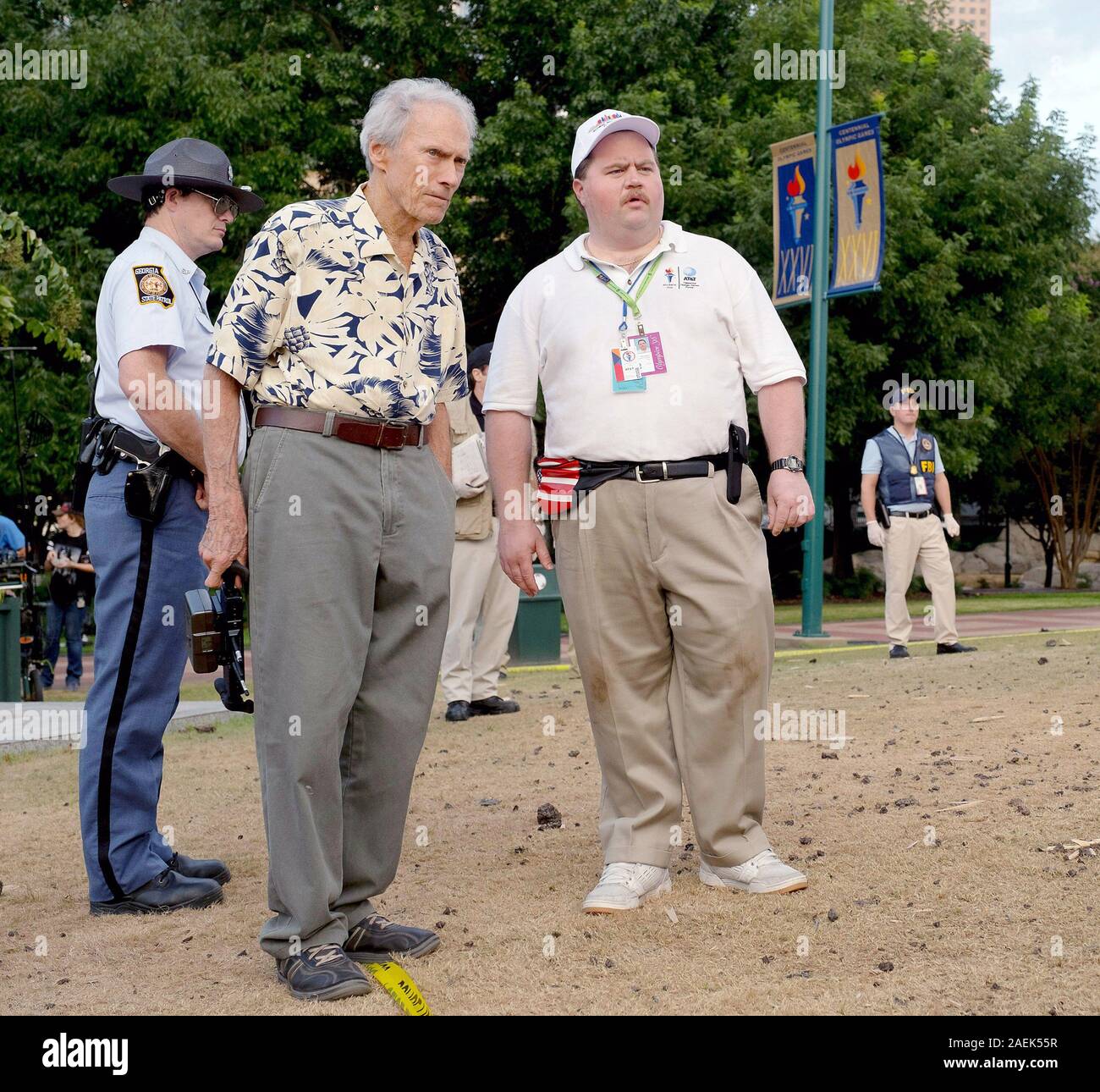 RICHARD JEWELL, from left: director Clint Eastwood, Paul Walter Hauser ...