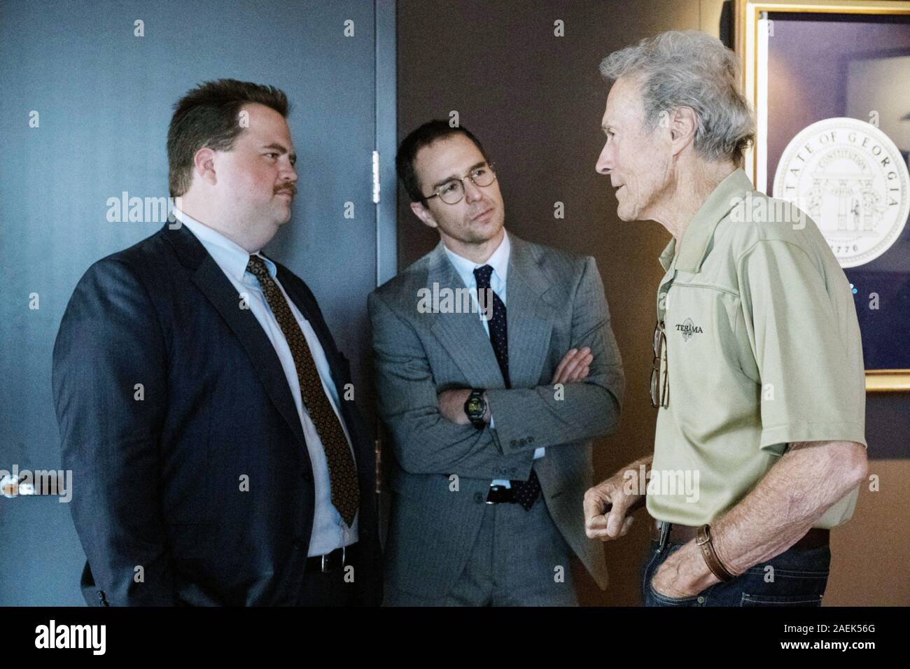 RICHARD JEWELL, from left: Paul Walter Hauser as Richard Jewell, Sam ...