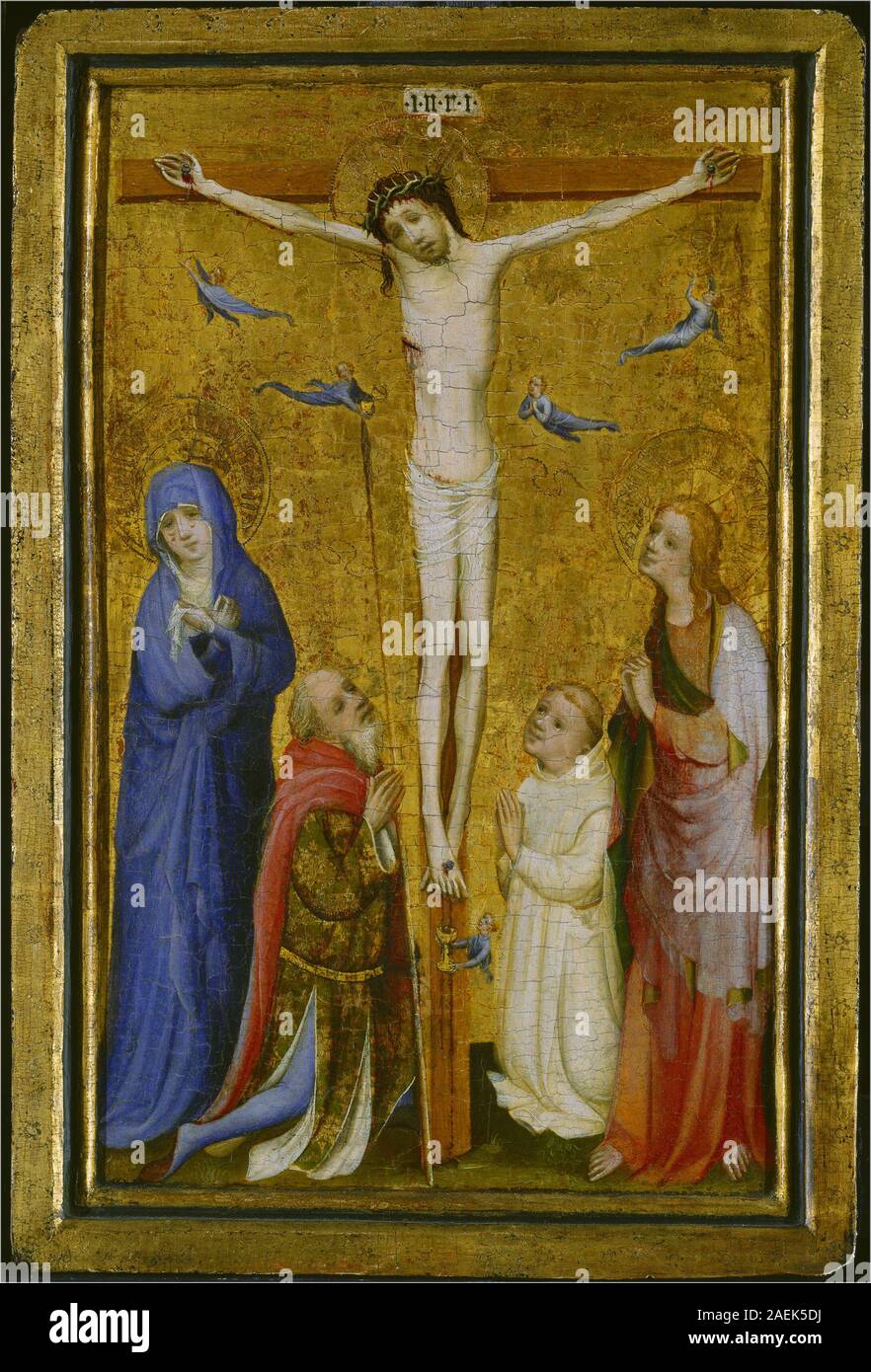 This painting 'The Crucifixion' by the Master of Saint Veronica, circa ...
