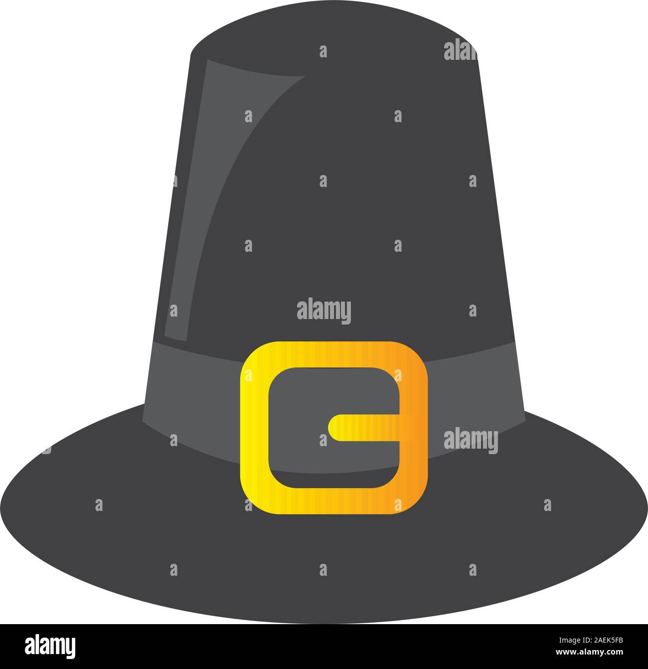 Pilgrim hat vector illustration hi-res stock photography and images - Alamy