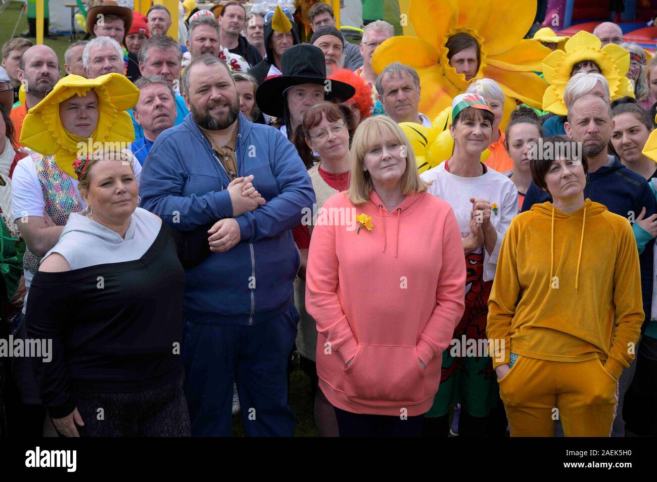 THE ACCIDENT, front, from left: Joanna Scanlan, Christian Patterson ...