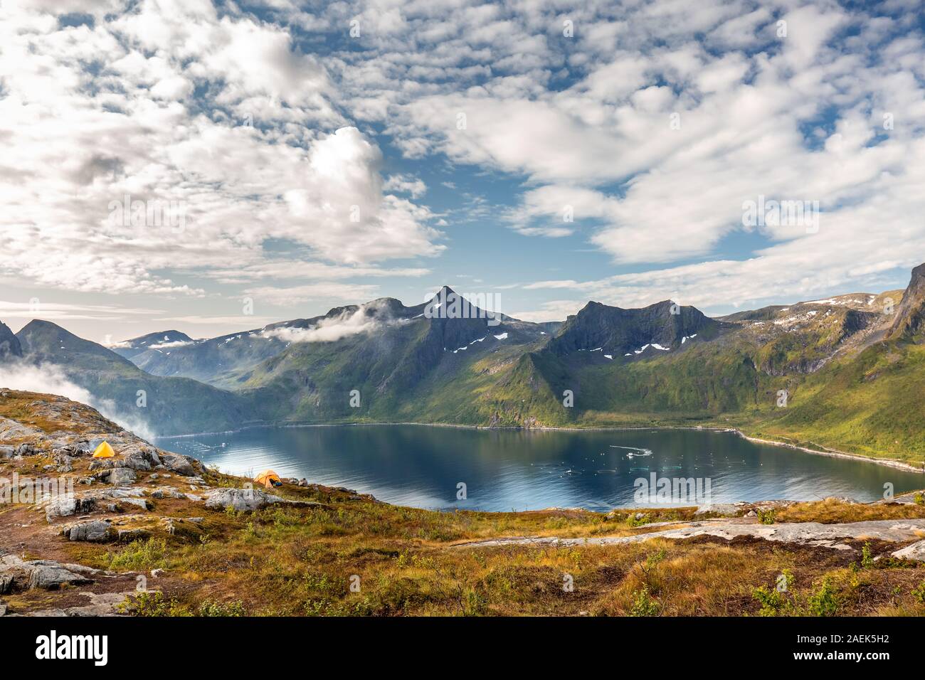Aerial view segla mountain hi-res stock photography and images - Alamy