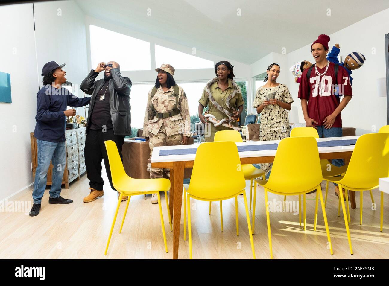 ASTRONOMY CLUB, from left: James III, Raymond Cordova, Monique Moses ...