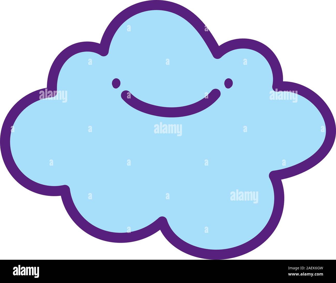 baby shower cute blue cloud cartoon vector illustration Stock Vector ...