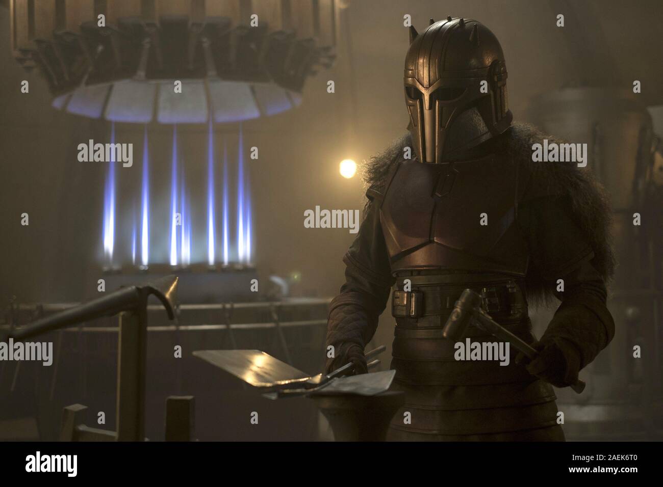 THE MANDALORIAN, the Mandalorian Armorer (voice: Emily Swallow ...