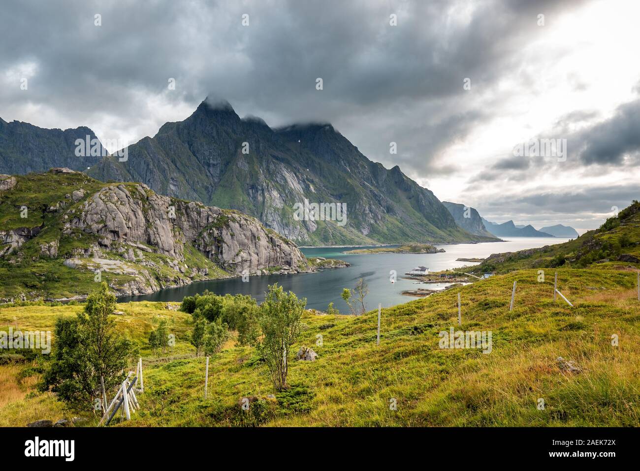 Lofoten islands is an archipelago in the county of Nordland, Norway. Is ...