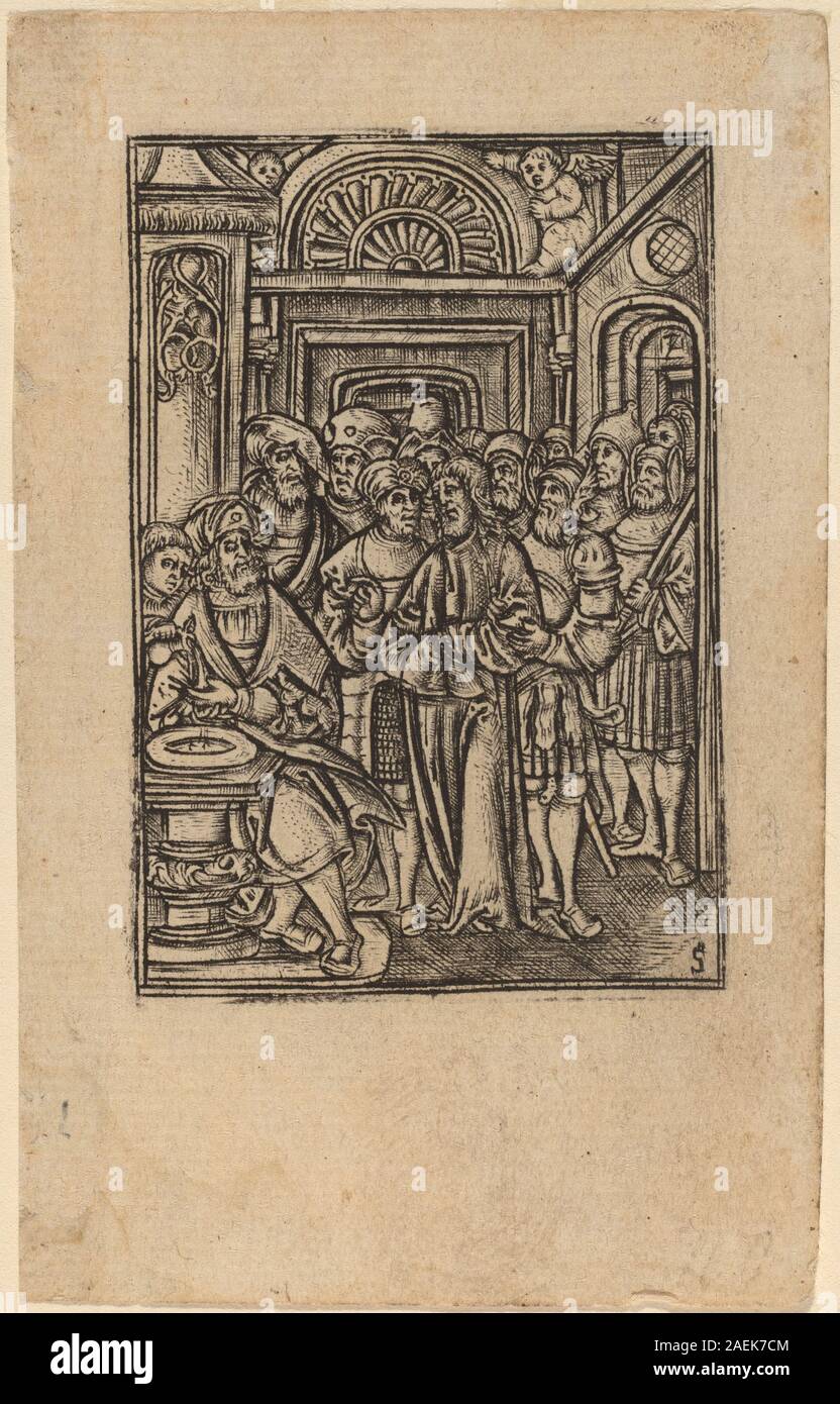 Master S, Pilate Washing His Hands Pilate Washing His Hands Stock Photo ...