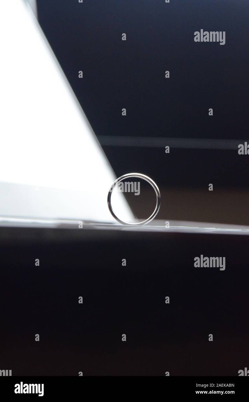 STARGATE: A gold ring appears on the keyboard of a laptop computer ...