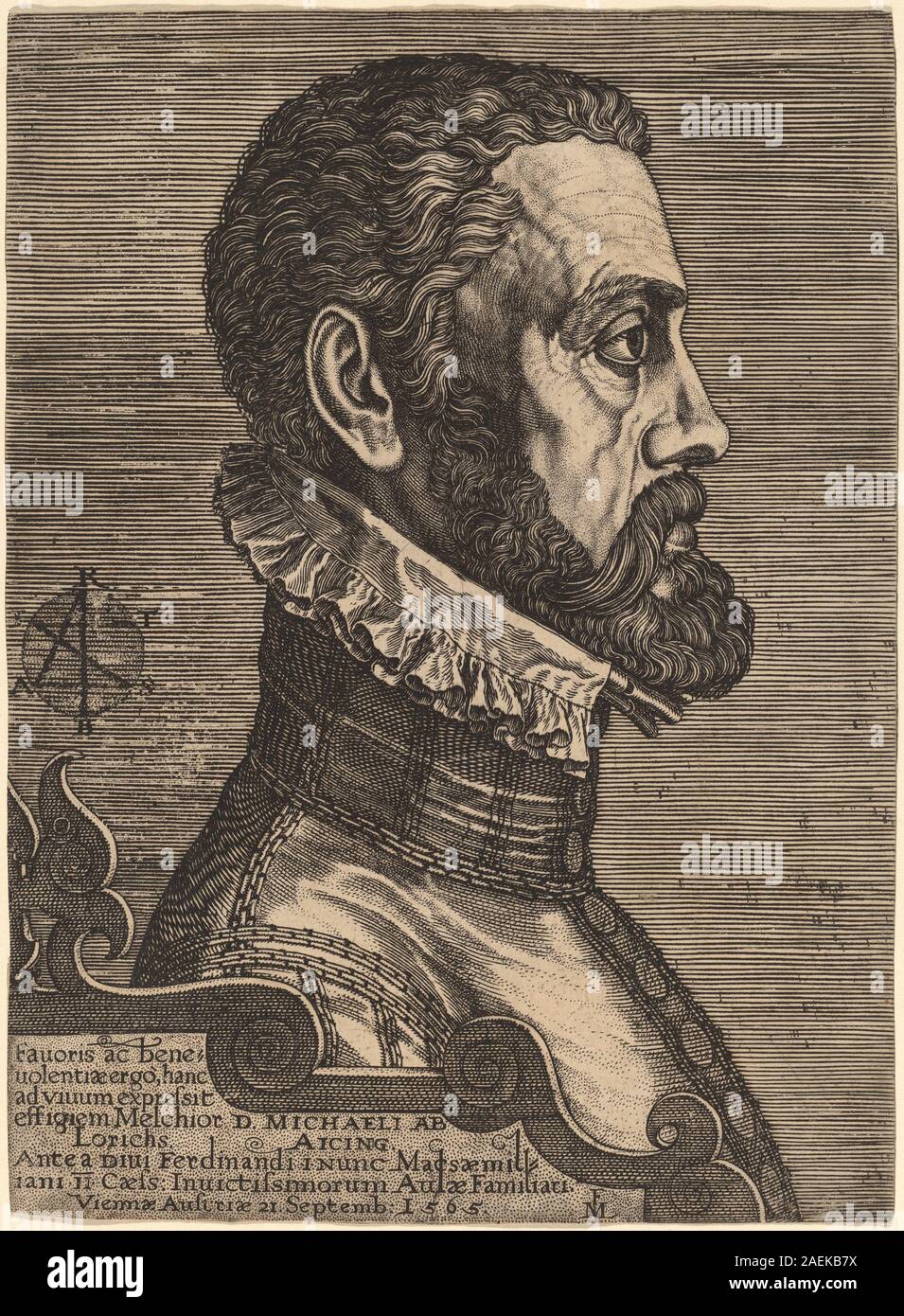 Melchior Lorch, Michael d'Aicing, 1565 Michael d'Aicing; 1565date Stock ...
