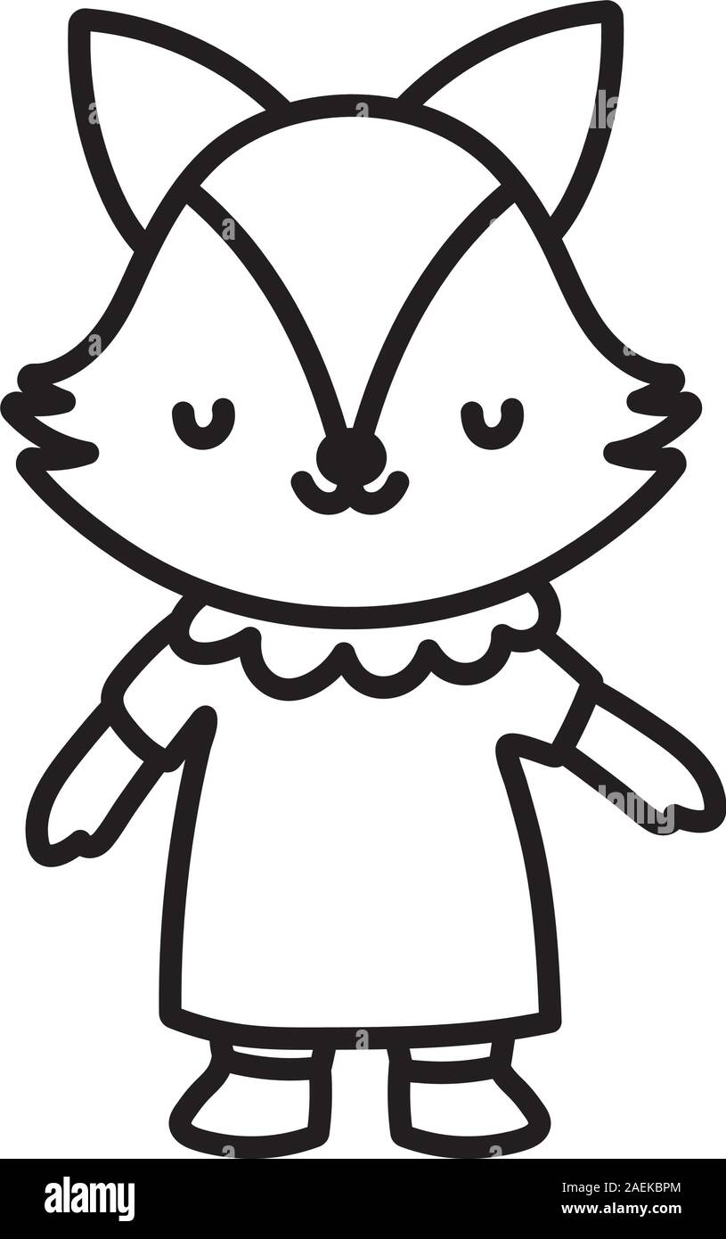 Fox Face Clip Art Black And White