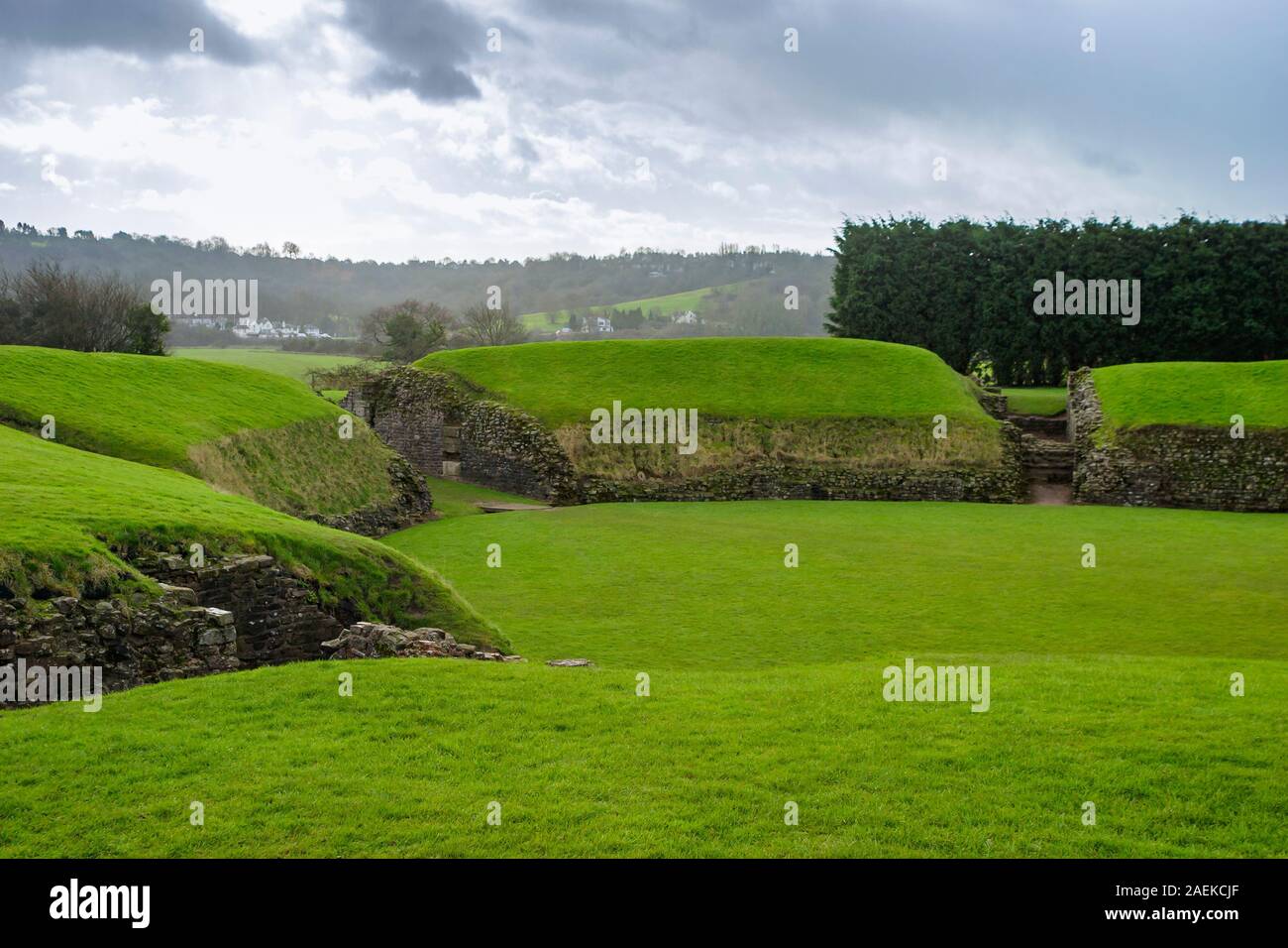 Caerleon roman fortress and baths hi-res stock photography and images ...