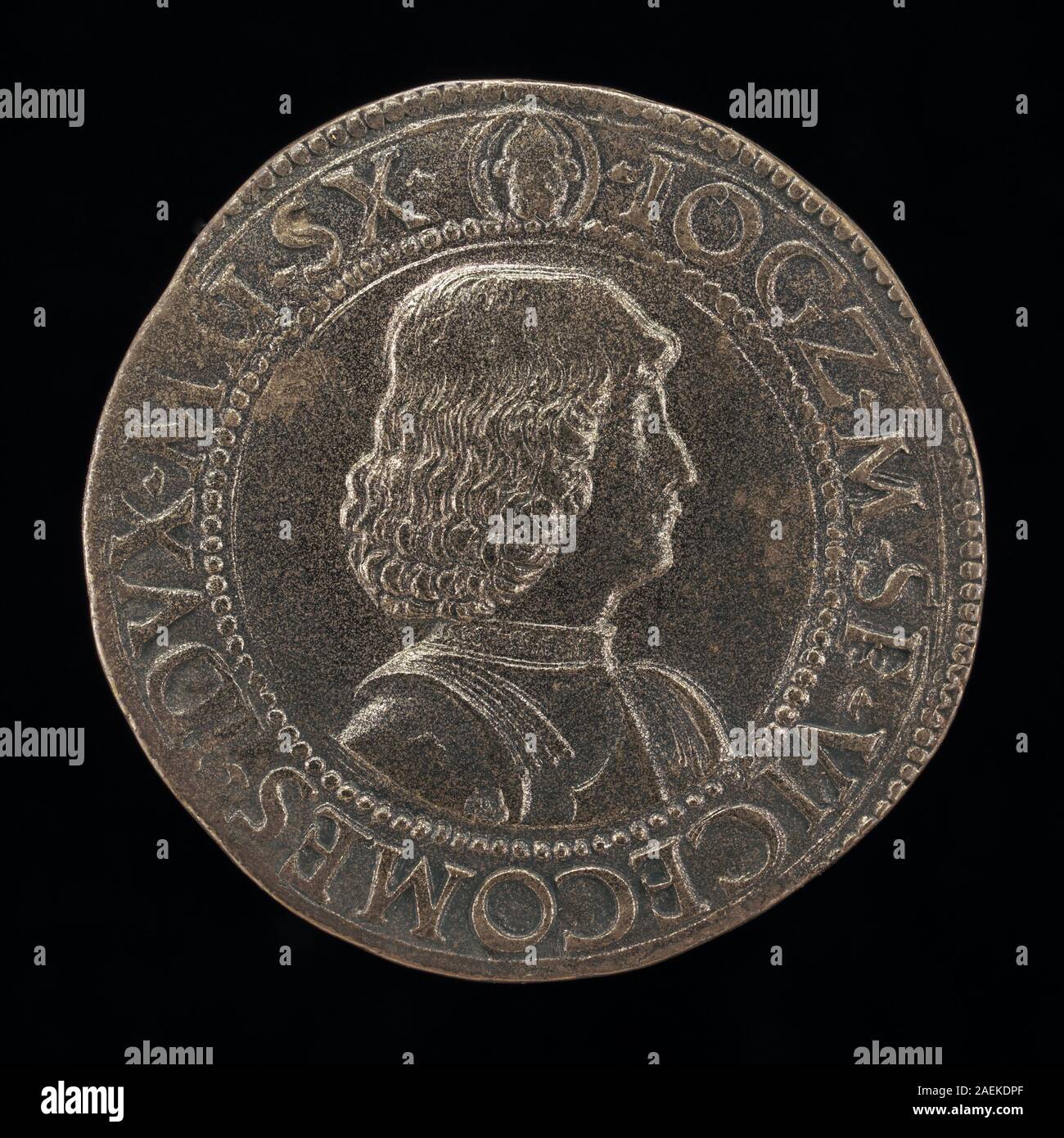 This 16th century Milanese coin depicts Giangaleazzo Maria Sforza, the ...