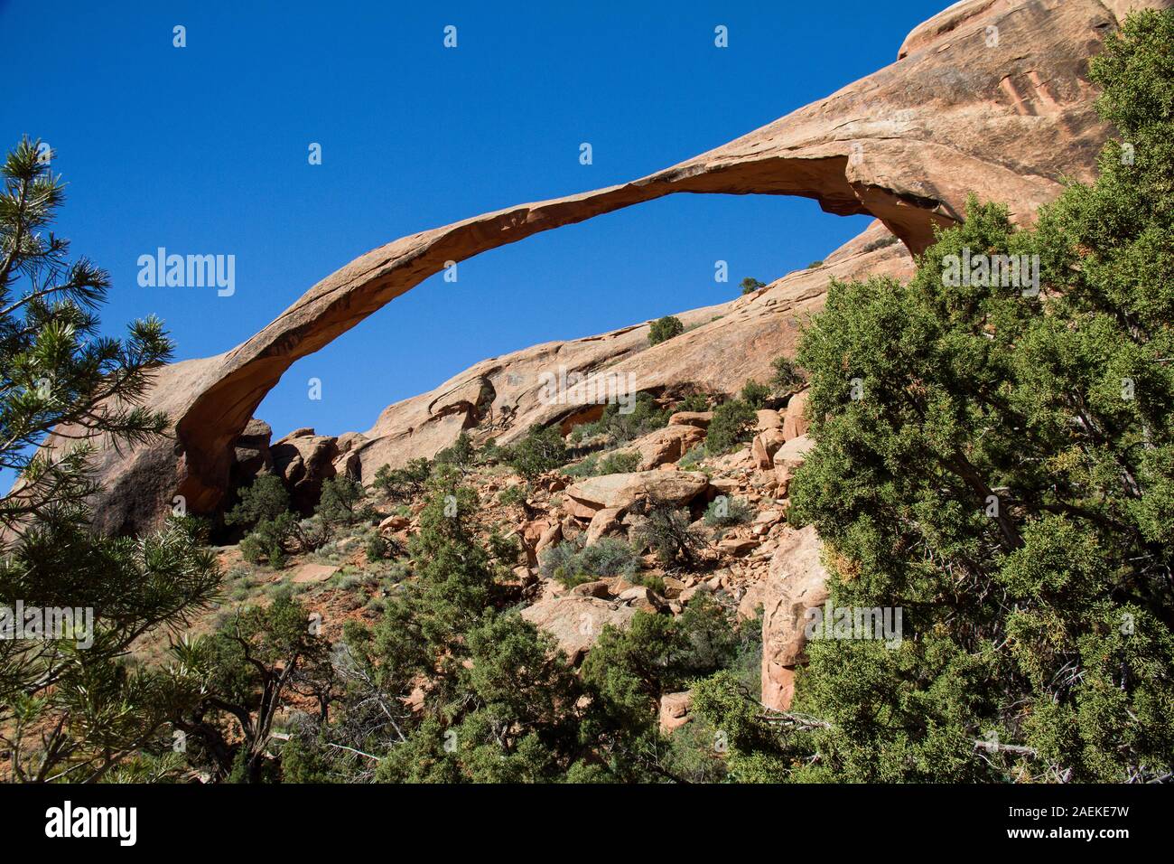 Landscape Arch, Arches National Park Utah USA Stock Photo - Alamy