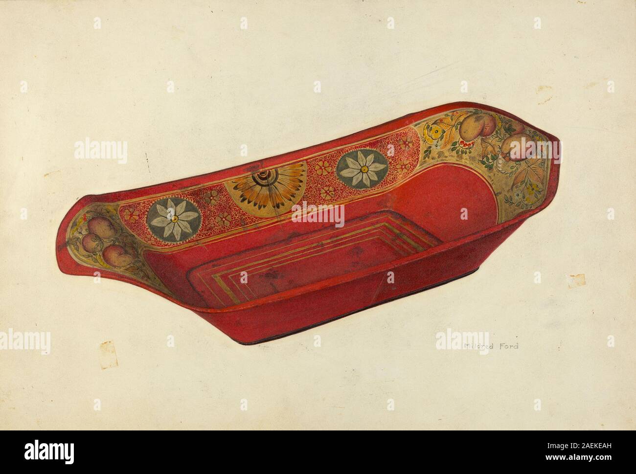 Bread tray designed by Mildred Ford around 1941, showing rectangular ...