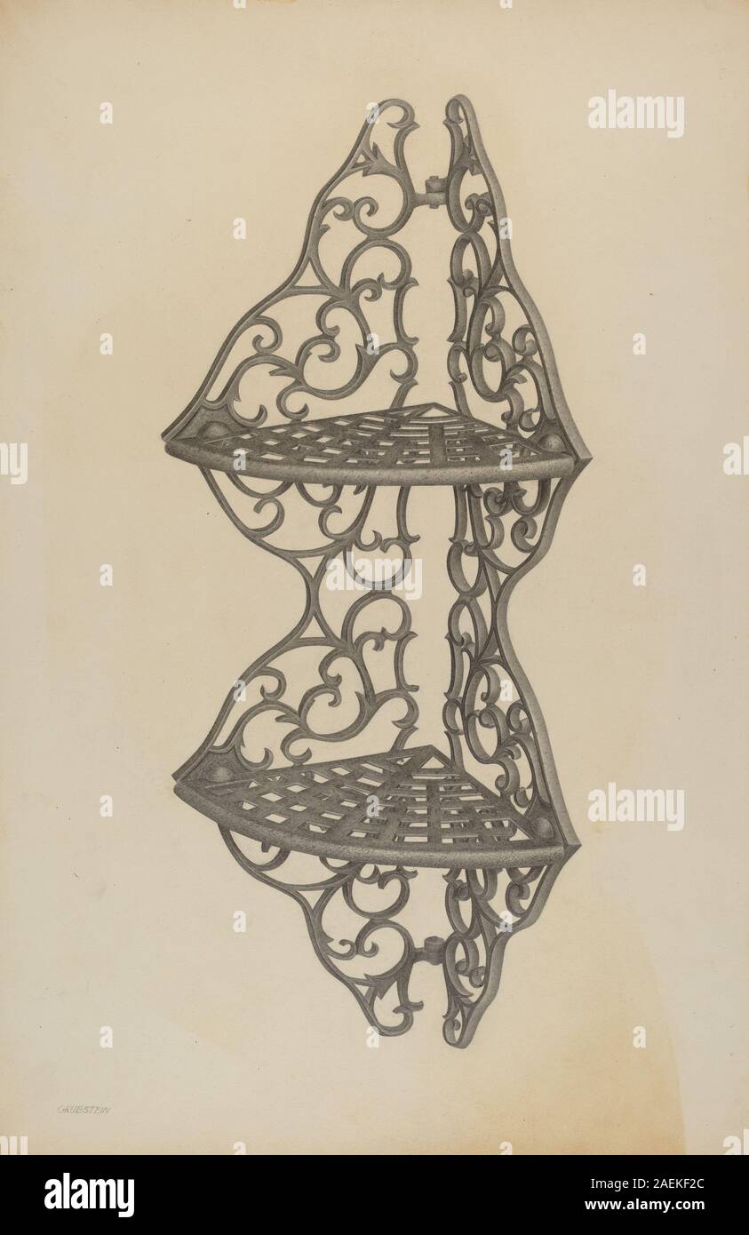Corner Shelf Bracket, created by Milton Grubstein around 1940, is a ...