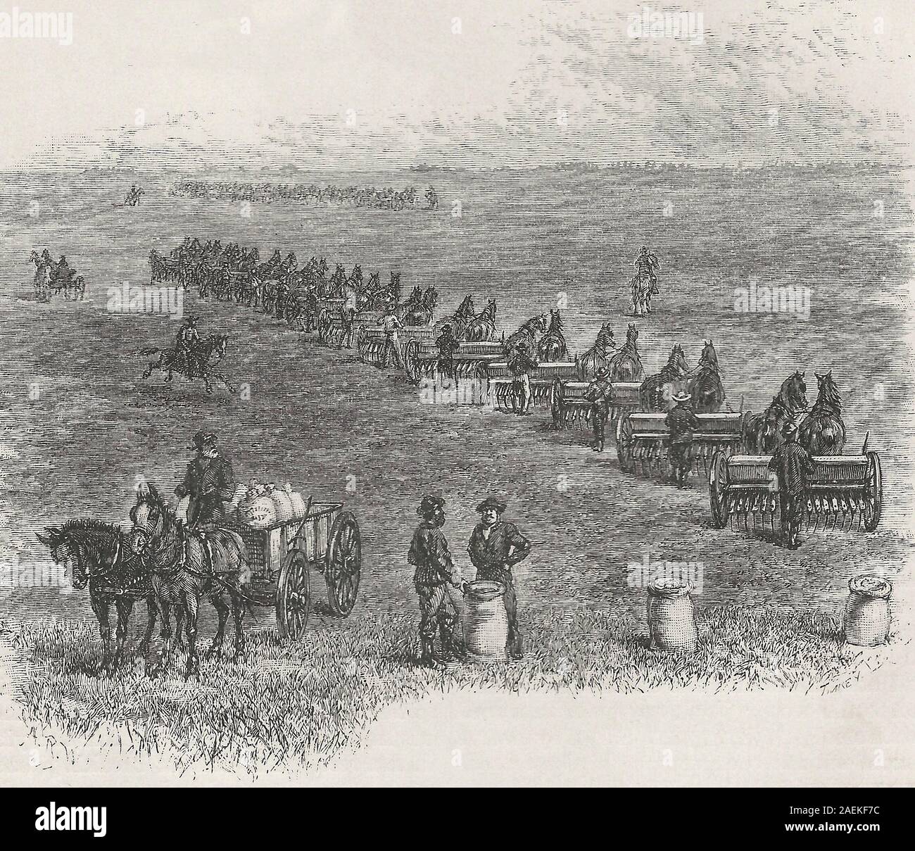 Farming in 1880s hi-res stock photography and images - Alamy