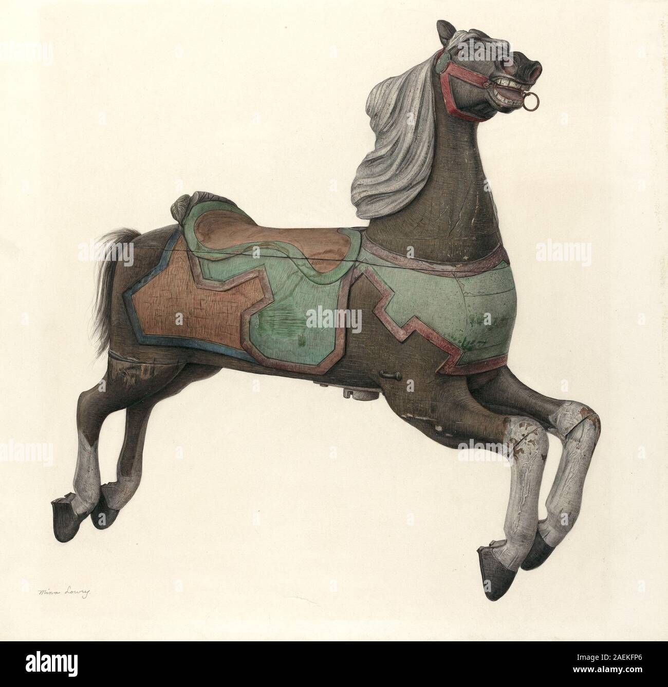 Mina Lowry, Carousel Horse, 1935-1942 Carousel Horse; 1935/1942 Stock ...