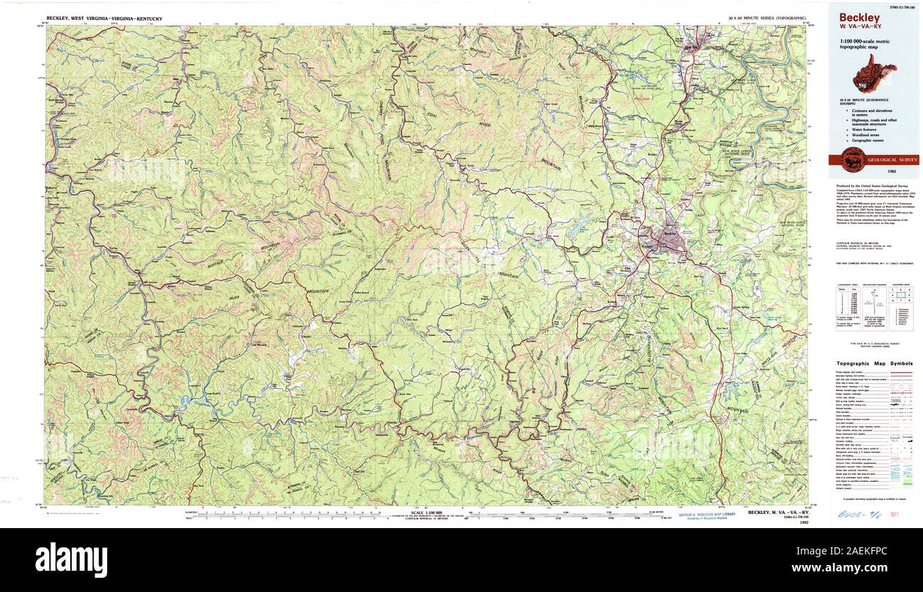 Map of beckley hi-res stock photography and images - Alamy