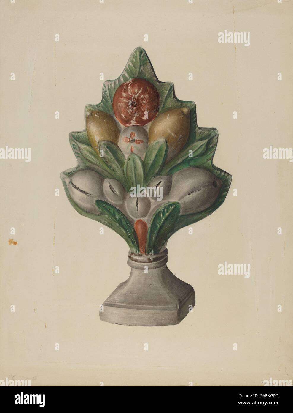 This mantle ornament by Mina Lowry, dated 1935-1942, is a small ...