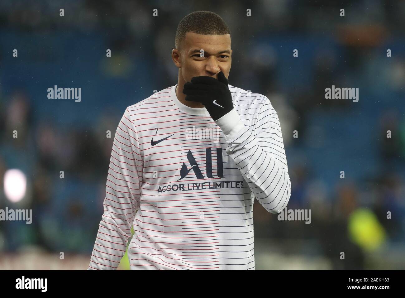 Kylian M'Bappé of Paris Saint Germain during the UEFA Champions League ...