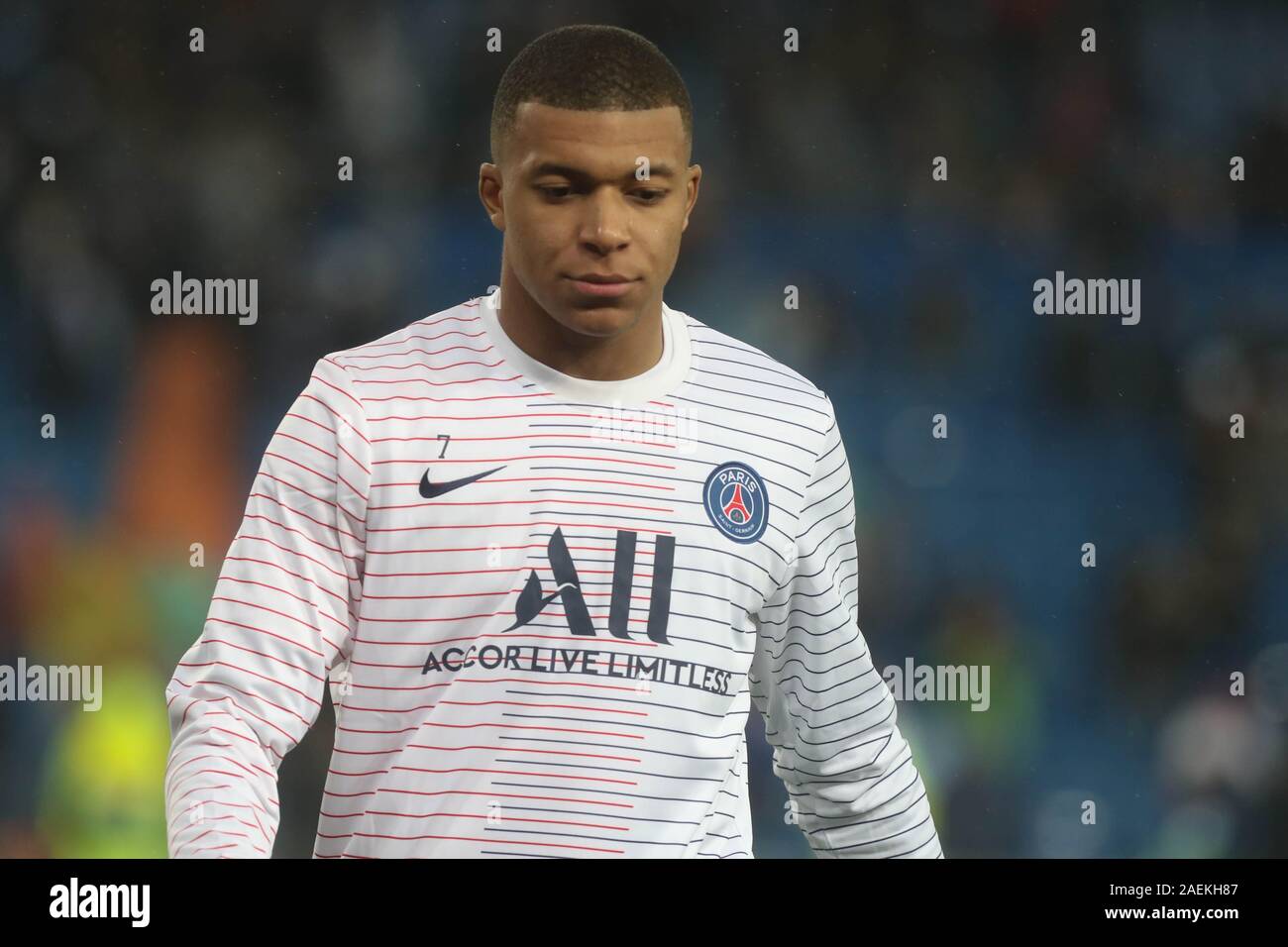 Kylian M'Bappé of Paris Saint Germain during the UEFA Champions League ...