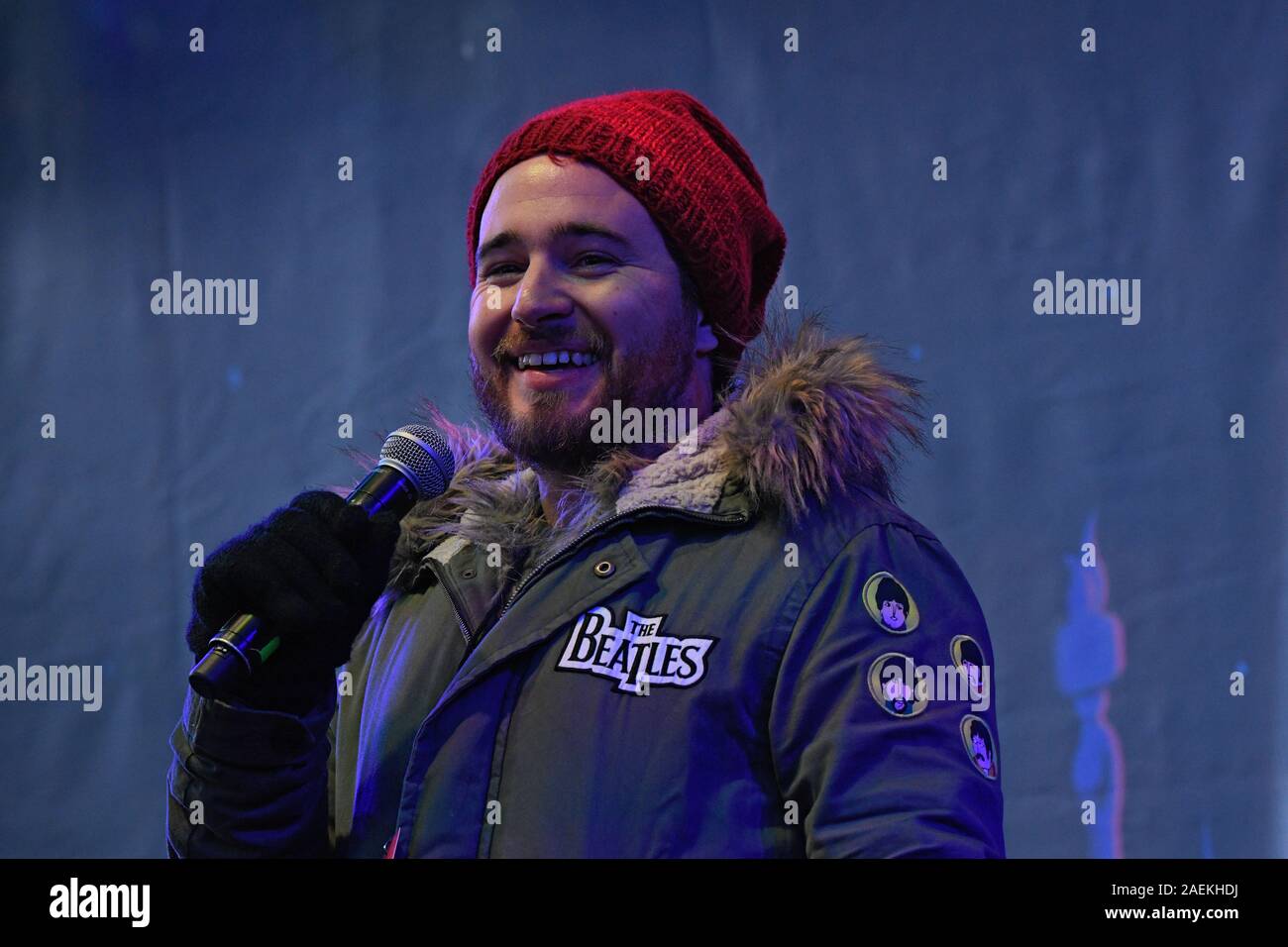NEW YORK, NY - DECEMBER 07: Josh Littlejohn speaks on stage during the ...