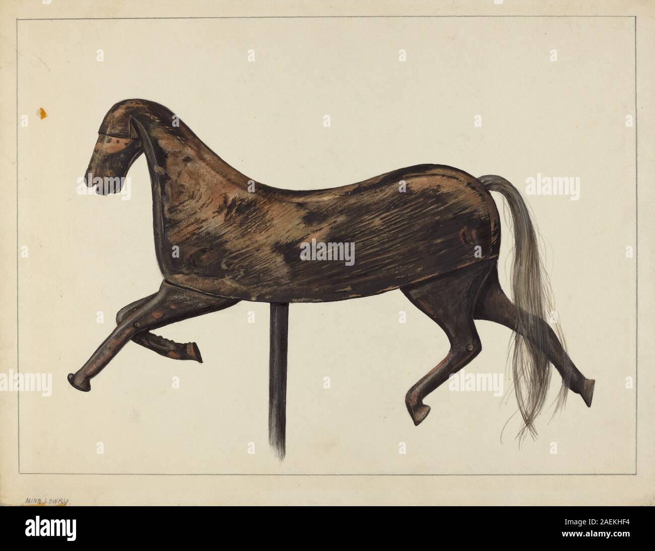 A decorative weather vane created by Mina Lowry around 1937, designed ...