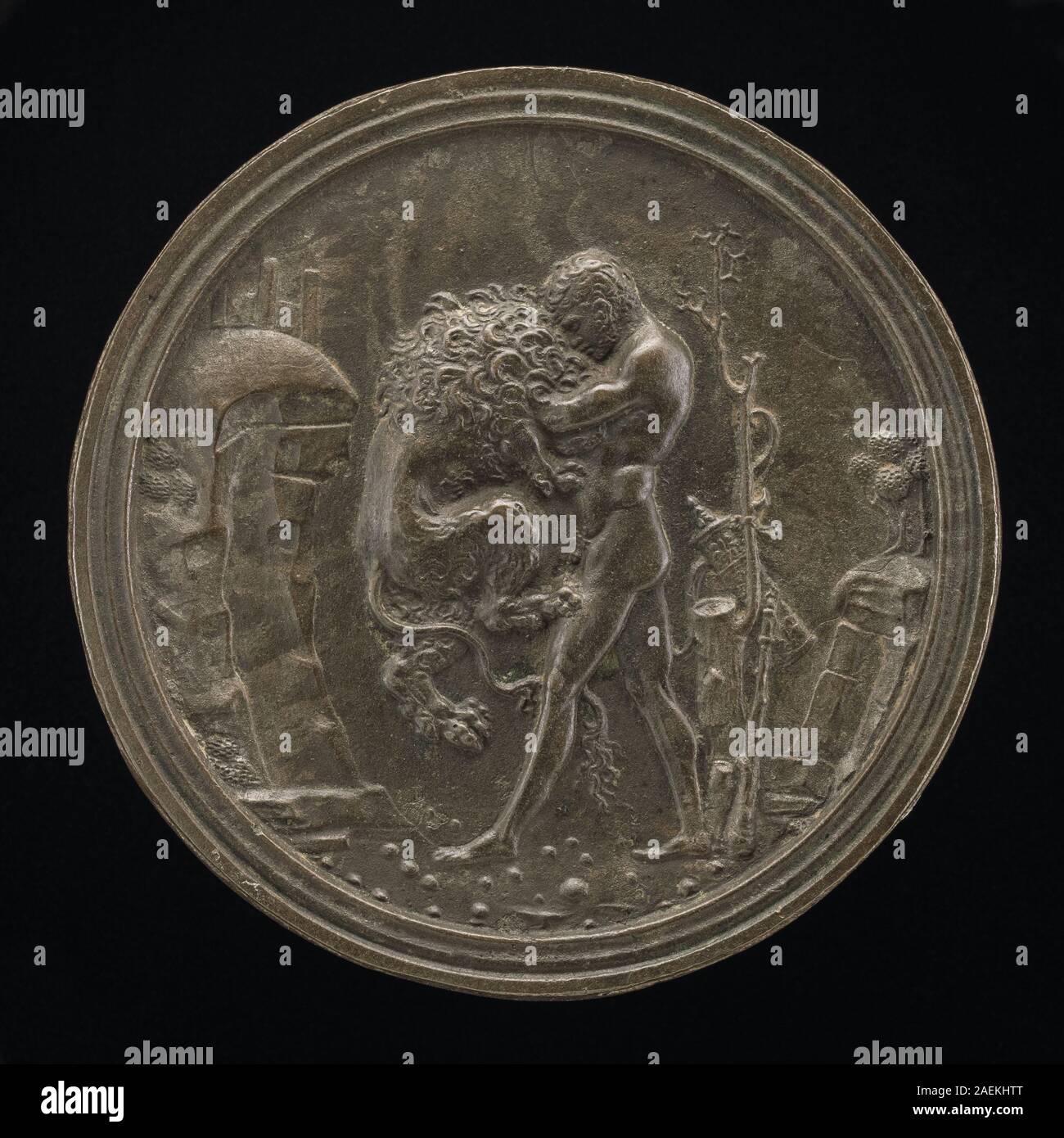 Moderno, Hercules and the Nemean Lion, late 15th - early 16th century Hercules and the Nemean ...