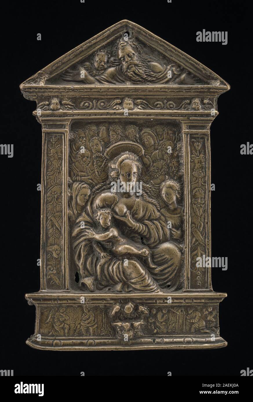 Moderno, Madonna and Child with Saints, late 15th - early 16th century Madonna and Child with ...