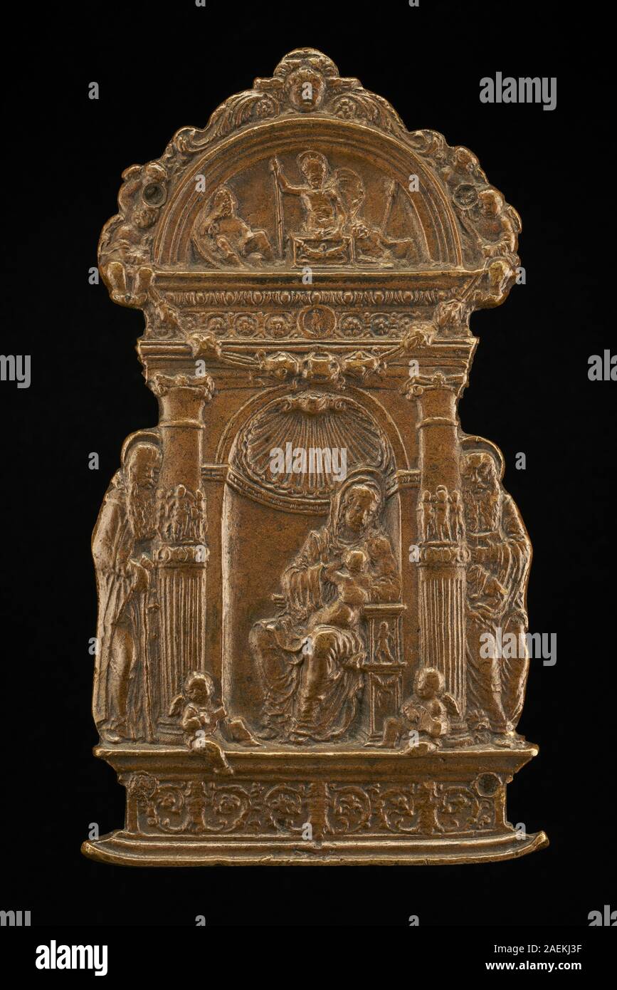 Moderno, Madonna and Child with Saints, late 15th - early 16th century Madonna and Child with ...