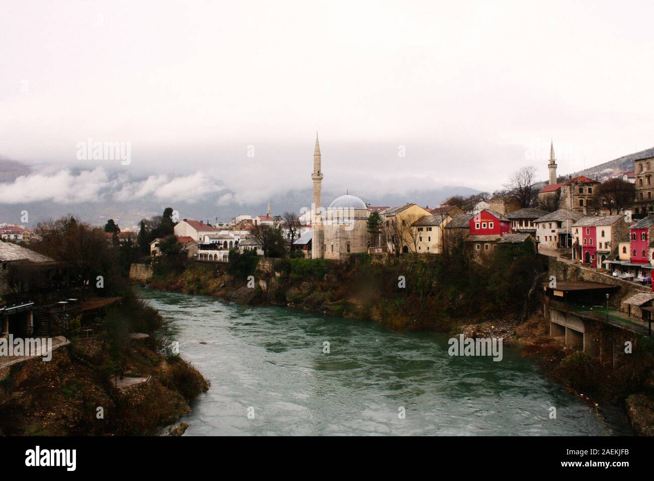 Winter foreshortening, Mostar, Bosnia and Herzegovina, Europe Stock ...