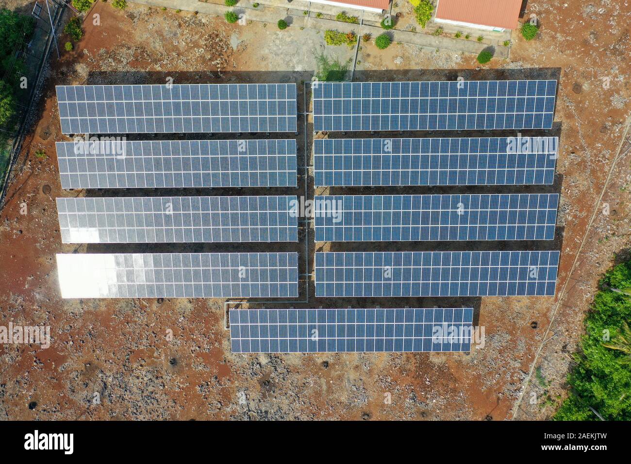 Solar panel to provide power supply in the island in Semporna, Sabah ...