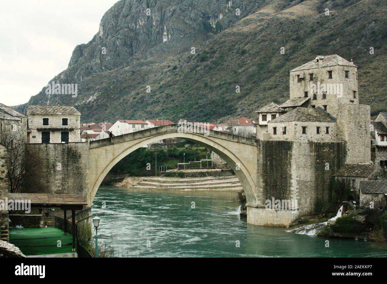 Old bridge (Stari Most) of Mostar, Bosnia and Herzegovina, Europe Stock ...