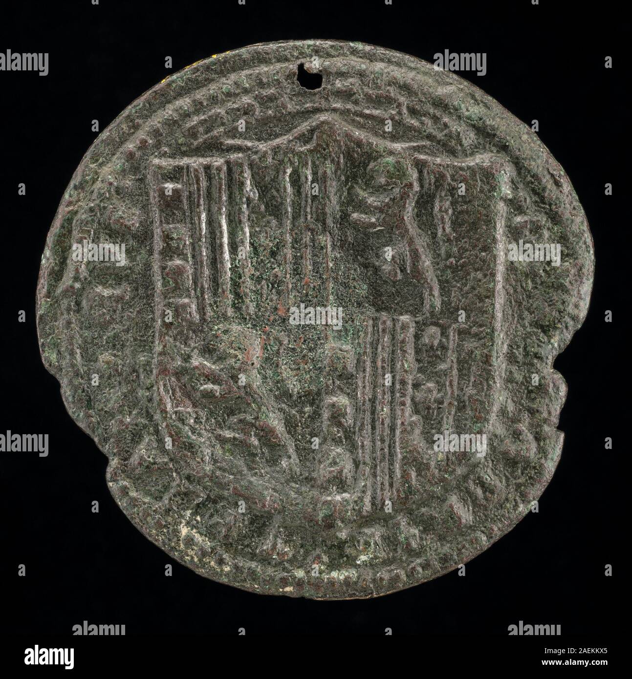 This late 15th-century Neapolitan coin or medal depicts a crowned ...