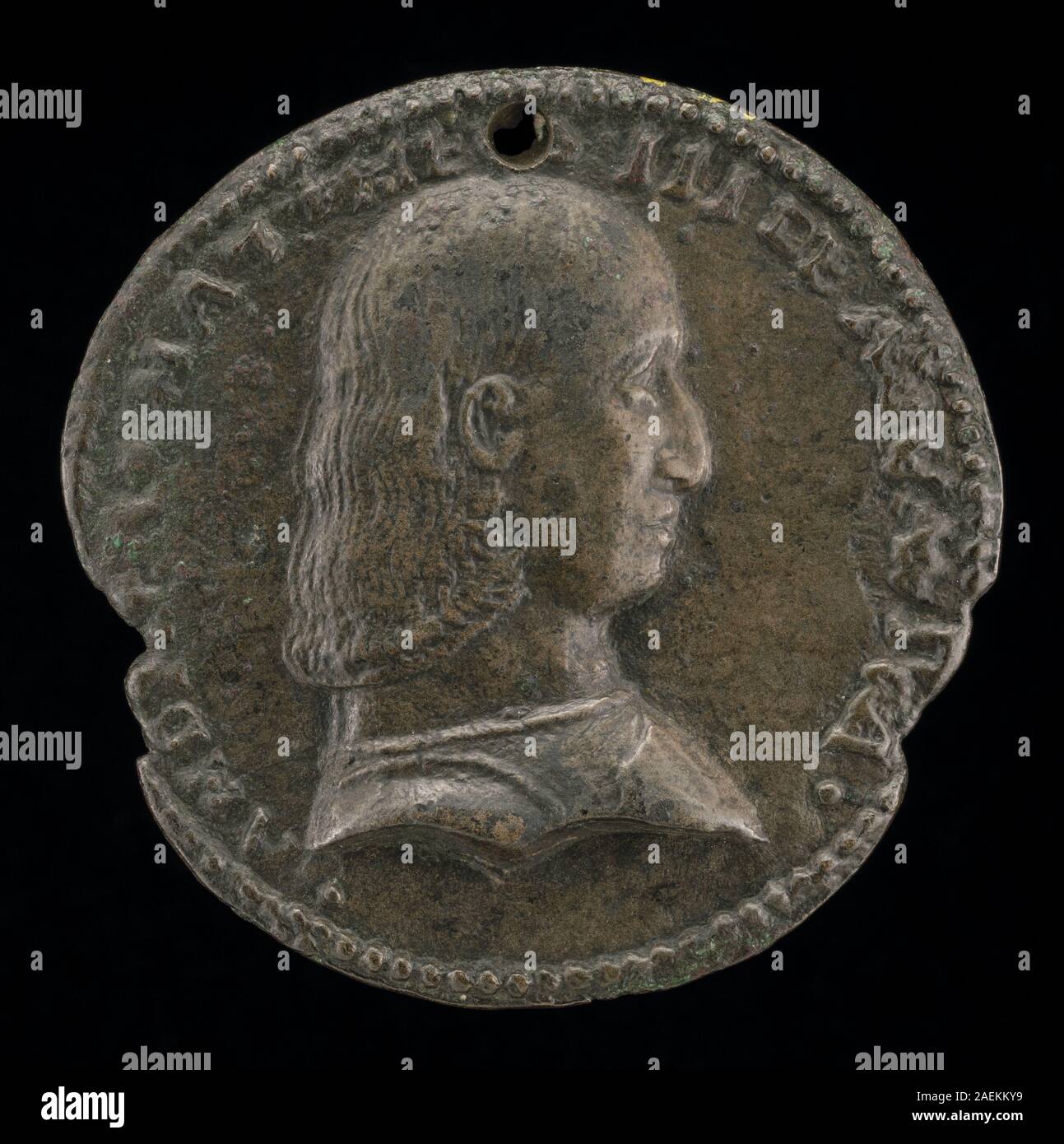 This coin or medal from the late 15th century depicts Andrea Matteo III ...